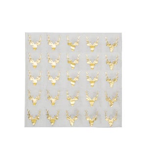 Stag Foil Luncheon Napkin - Gold– DH Maison