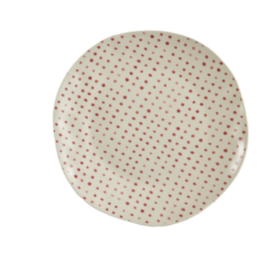 Red Dot Dinner Plate– DH Maison